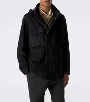 TOM FORD Hooded Suede Field Jacket
