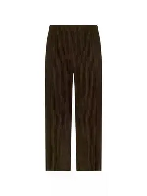 Issey Miyake Pleated Trousers - Brown