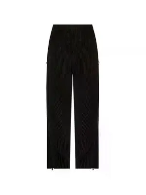 Issey Miyake Zip-pockets Pleated Trousers - Black