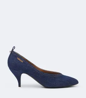 Versace Tina Denim Pumps - Blue