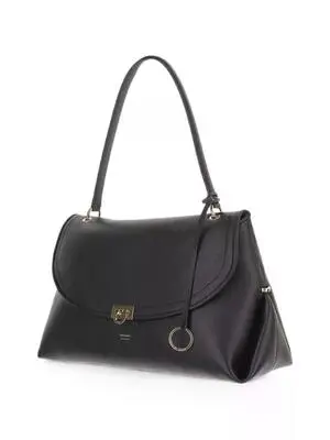 FERRAGAMO Gancini Shoulder Bag - Black