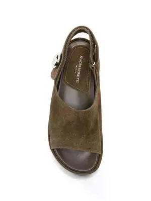 SERGIO MORETTI FIRENZE Suede Slingback Sandals