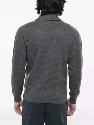 PAOLO PECORA V-neck Waffle-knit Cardigan