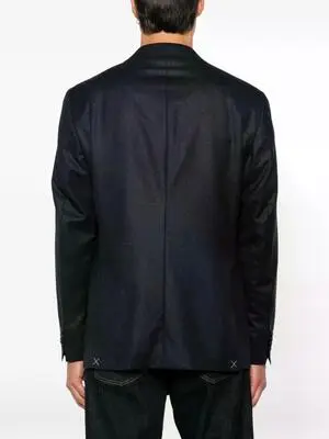 Canali Double-breasted Peak-lapels Wool Blazer