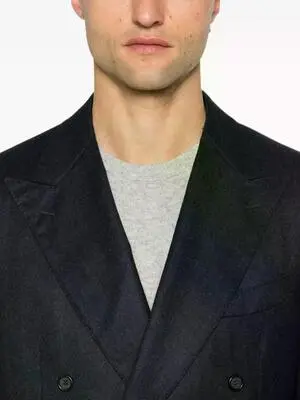 Canali Double-breasted Peak-lapels Wool Blazer