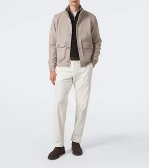 Fedeli Cashmere Half-zip Sweater