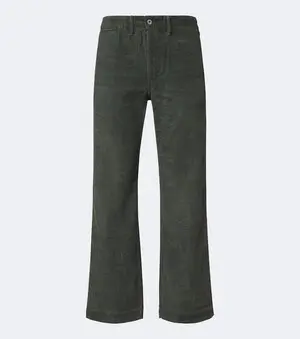 Ralph Lauren Cotton Corduroy Straight Pants - Green