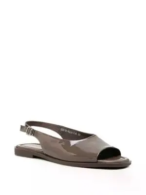 SERGIO MORETTI FIRENZE Patent Slingback Sandals