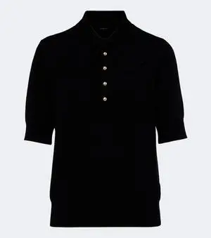 Jardin Des Orangers Wool And Cashmere Polo Sweater - Black