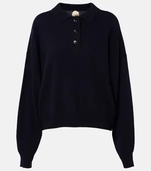 Jardin Des Orangers Wool And Cashmere Polo Sweater - Blue