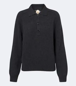 Jardin Des Orangers Wool And Cashmere Polo Sweater - Grey