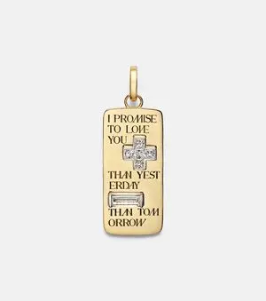 FOUNDRAE 18kt Yellow Pendant With Diamonds - Gold