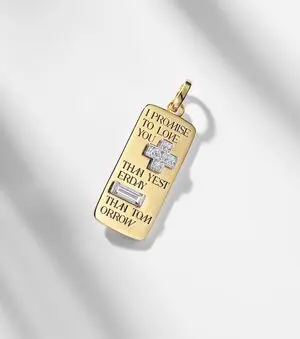 FOUNDRAE 18kt Yellow Pendant With Diamonds