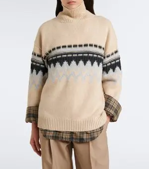 Jardin Des Orangers Fair Isle Cashmere Sweater