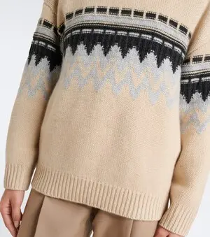 Jardin Des Orangers Fair Isle Cashmere Sweater
