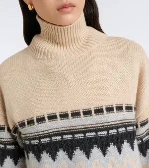 Jardin Des Orangers Fair Isle Cashmere Sweater