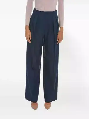 SUPER BLOND Pleated Tailored Trousers - Blue