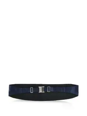Corneliani Pleated Satin Cummerbund - Blue