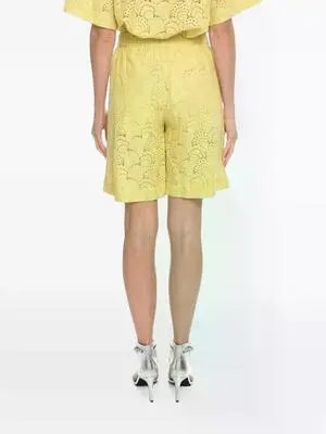SAMSOE SAMSOE Perforated Pattern Elasticated Waist Shorts