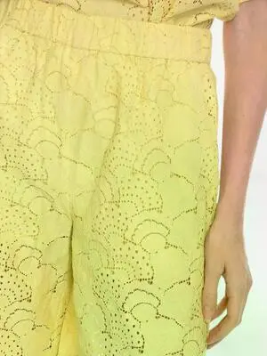 SAMSOE SAMSOE Perforated Pattern Elasticated Waist Shorts