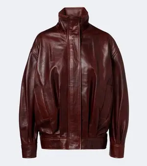 ARMA Leather Jacket - Burgundy