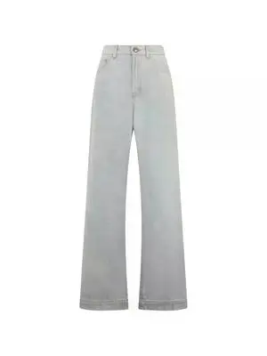MOORER Zaira Wide-leg Jeans - Grey
