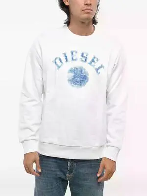 DIESEL® Brushed Logo-print Sweatshirt
