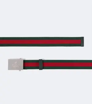 Gucci Web Stripe Canvas Belt
