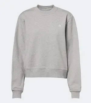Adidas By Stella McCartney Cotton Jersey Sweatshirt - Grey