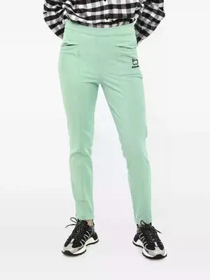 Woolrich Logo-embroidered Stirrup Trousers - Green