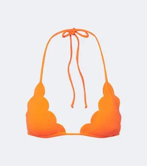 Marysia Broadway Scalloped Bikini Top - Orange