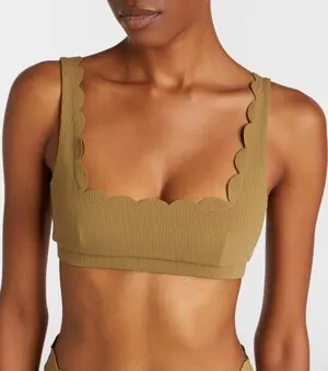 Marysia Mini Palm Springs Scalloped Bikini Top
