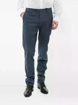 Corneliani Tailored Cotton Trousers - Blue