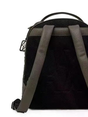 Armani Exchange Logo-debossed Pebbled Backpack