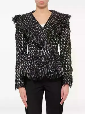 LANVIN Fringe-trimmed Jacket - Black