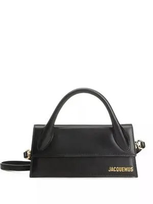 Jacquemus Le Chiquito Long Leather Tote Bag - Black