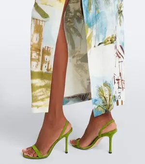 Oscar De La Renta Printed Draped One-shoulder Jersey Gown - Multicoloured