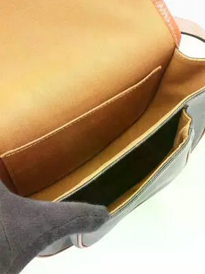 Celine Medium Triomphe Coated Canvas Folco Crossbody Bag