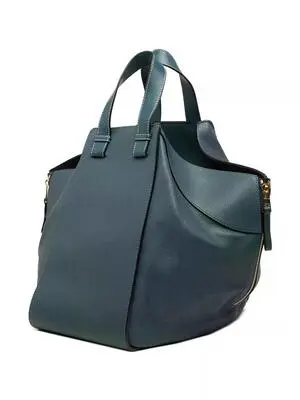 Loewe 2017 Medium Grained Calfskin Hammock Satchel - Blue