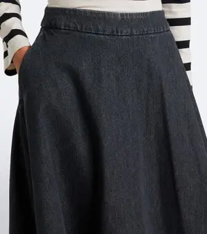 Max Mara Denim Midi Skirt