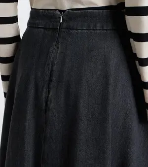 Max Mara Denim Midi Skirt