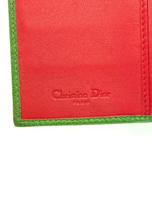 Dior 2004 Diorissimo Trotter Coated Canvas Rasta Wallet Long Wallets