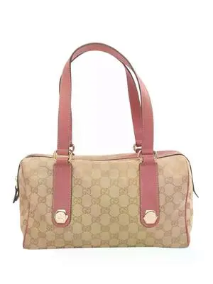 Gucci 2000-2010 Charmy Gg Canvas Shoulder Bag - Neutrals
