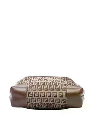 Fendi Zucchino Canvas Shopping Tote Bag