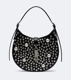 Polo Ralph Lauren Studded Leather Shoulder Bag