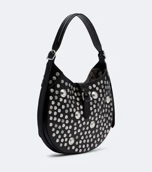 Polo Ralph Lauren Studded Leather Shoulder Bag