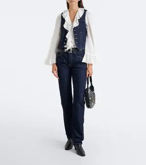 Polo Ralph Lauren Studded Leather Shoulder Bag