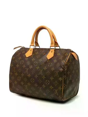 LOUIS VUITTON 1998 Monogram Speedy 30 Boston Bag - Brown