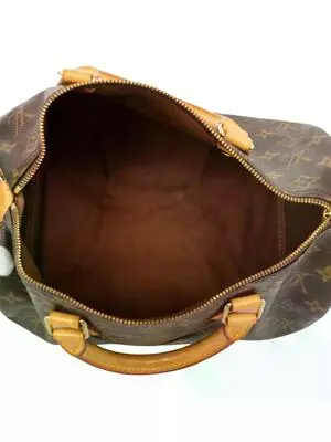 LOUIS VUITTON 1998 Monogram Speedy 30 Boston Bag - Brown