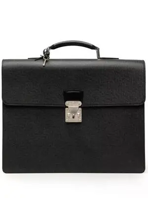 LOUIS VUITTON 2002 Taiga Moskova Briefcase Business Bag - Black
